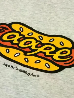 AAPE BY *A BATHING APE Graphic-print Cotton T-shirt - Grey