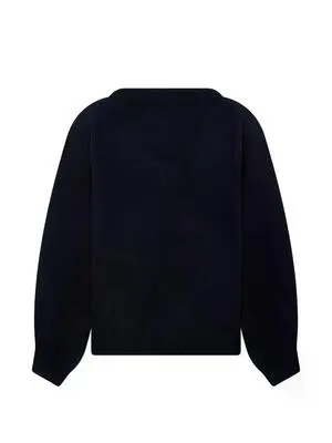 LISA YANG Ribbed-trim Crew-neck Sweater - Blue