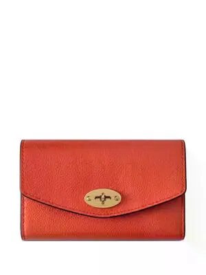 Mulberry Darley Grained-leather Wallet - Orange