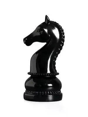 CU I SEEYOU Chess Knight Decorative Ornament - Black