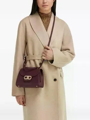 FERRAGAMO Double Gancini Top-handle Bag - Red