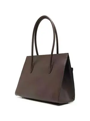 Furla Buckle Detail Leather Tote Bag - Brown