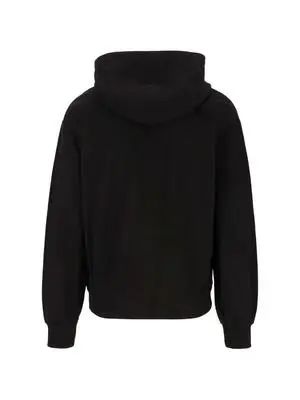 Dolce & Gabbana Cotton Hooded Sweatshirt With Logo Plate