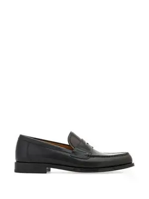FERRAGAMO Penny Tubular Penny Loafers - Black