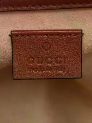 Gucci Calfskin Bamboo Diana Satchel - Brown