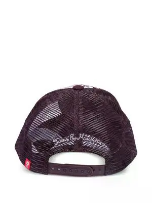Deus Ex Machina Camouflage Print Mesh Panel Cap - Red