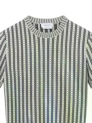 Alexander McQueen Striped Knit Top