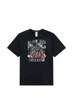 WESTFALL Graphic-print Layered-sleeve T-shirt - Black