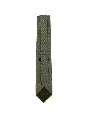 TOM FORD TOM FORD Houndstooth Patterned Neck Tie Green