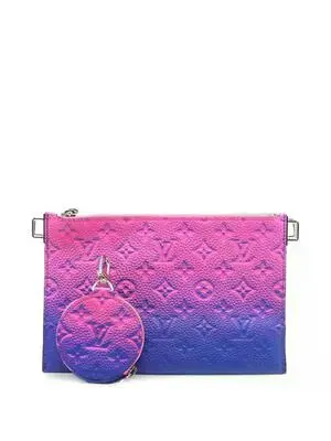 LOUIS VUITTON Monogram Illusion Trio Pouch Satchel