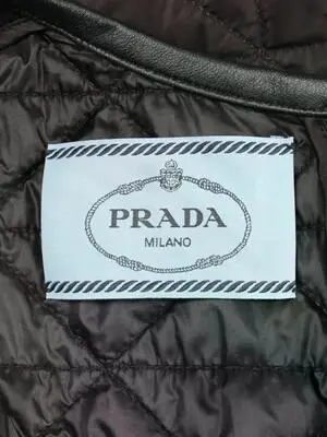 Prada Quilted Re-nylon Mini Dress With Enamel Triangle Logo