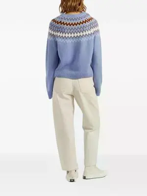 Chinti & Parker Fair Isle Round-neck Sweater