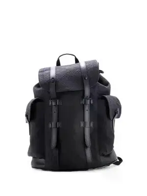 LOUIS VUITTON Christopher Monogram Taurillon Leather Mm Backpack - Black