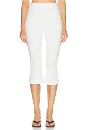 THE PARK Allison Capri Legging - Blanc