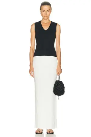 LESET Nando Sleeveless V-neck Tank Top - Black