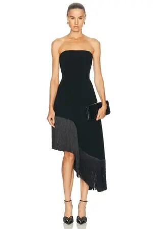 MIMCHIK Nara Fringe Midi Dress