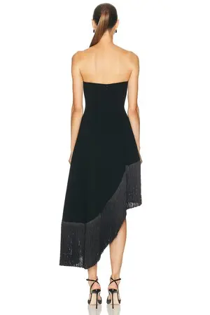 MIMCHIK Nara Fringe Midi Dress