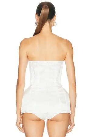 Magda Butrym Strapless Corset Top