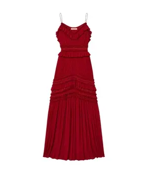 Ulla Johnson Ulla Johnson Dorothea Sleeveless Silk Gown Cerise