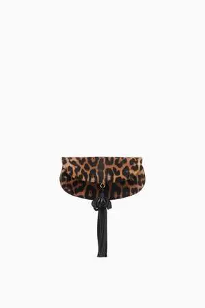Ulla Johnson Paloma Flap Tassel Bag - Leopard