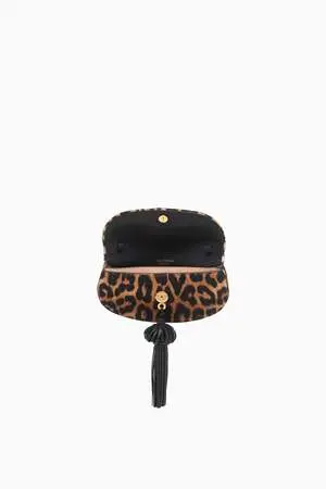 Ulla Johnson Paloma Flap Tassel Bag - Leopard