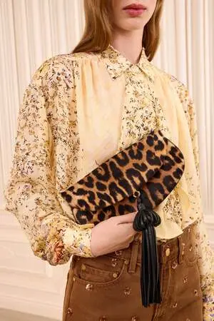 Ulla Johnson Paloma Flap Tassel Bag - Leopard