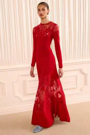 Ulla Johnson Clemence Long Sleeve Lace Dress