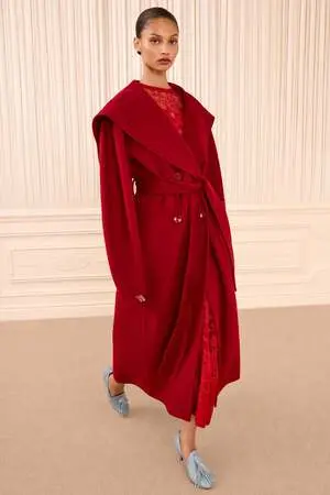 Ulla Johnson Rory Wool Coat - Cerise