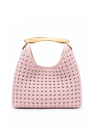 ELLEME Boomerang Woven Leather Bag - Pink