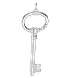 Tiffany & Co. Sterling Silver Large Oval Key Pendant - Sterling_silver