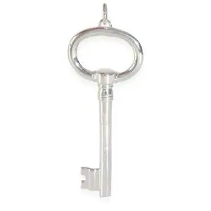 Tiffany & Co. Sterling Silver Large Oval Key Pendant
