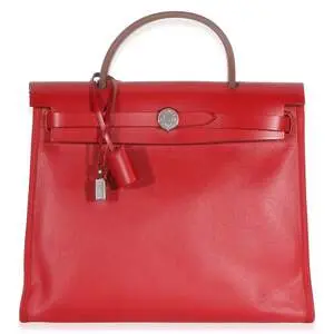Hermès Herbag Zip 31 Shoulder Bag - Red