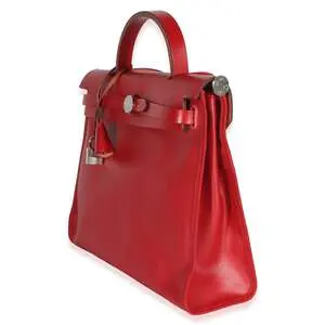 Hermès Herbag Zip 31 Shoulder Bag - Red