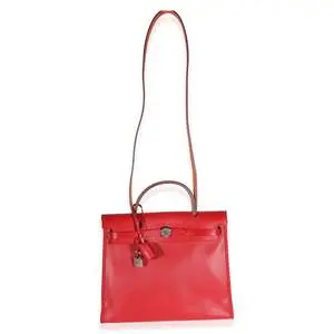 Hermès Herbag Zip 31 Shoulder Bag - Red