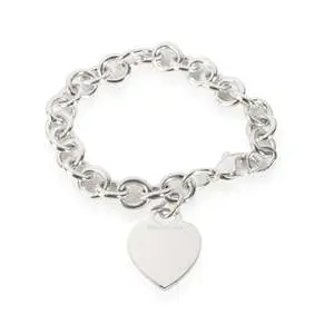 Tiffany & Co. Sterling Silver Heart Tag Bracelet