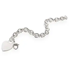 Tiffany & Co. Sterling Silver Heart Tag Bracelet
