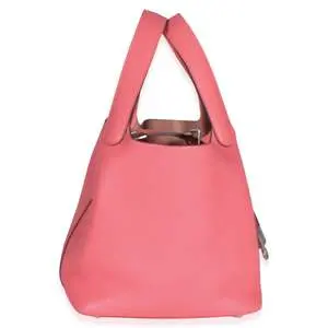 Hermès Rose Confetti Clemence Picotin Lock 18 Phw - Pink