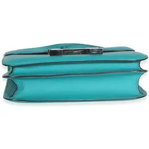 Hermès Constance 24 Bag In Bleu Paon Menthe Epsom Leather With Silver-tone Hardware - Blue