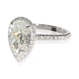 Tiffany & Co. 4.02 Ct Pear Diamond Soleste Engagement Ring