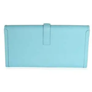 Hermès Bleu Saint Cyr Swift Jige Elan 29 Clutch - Blue