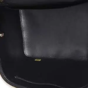 Chanel Quilted Lambskin Vanity Case With Top Handle And Chain Strap