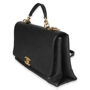 Chanel Quilted Caviar Chic Affinity Top Handle Bag