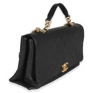 Chanel Quilted Caviar Chic Affinity Top Handle Bag