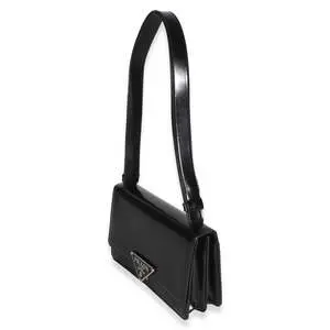 Prada Spazzolato Embleme Triangle Flap Bag