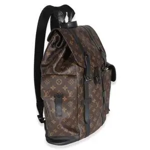 LOUIS VUITTON Monogram Macassar Canvas Christopher Pm Backpack
