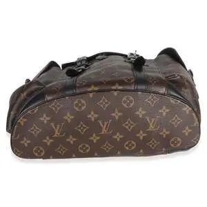 LOUIS VUITTON Monogram Macassar Canvas Christopher Pm Backpack