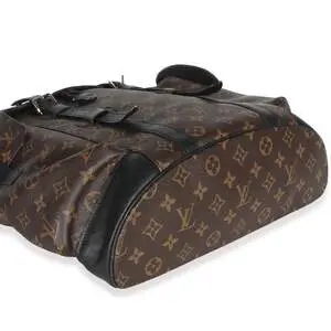 LOUIS VUITTON Monogram Macassar Canvas Christopher Pm Backpack