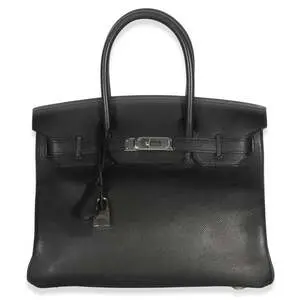 Hermès Epsom Birkin 30 Handbag - Black