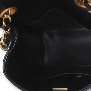 Chanel Quilted Goatskin Square Flap Bag - Black