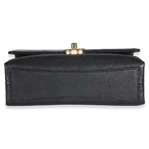 Chanel Quilted Caviar Flap Bag With Chain Strap